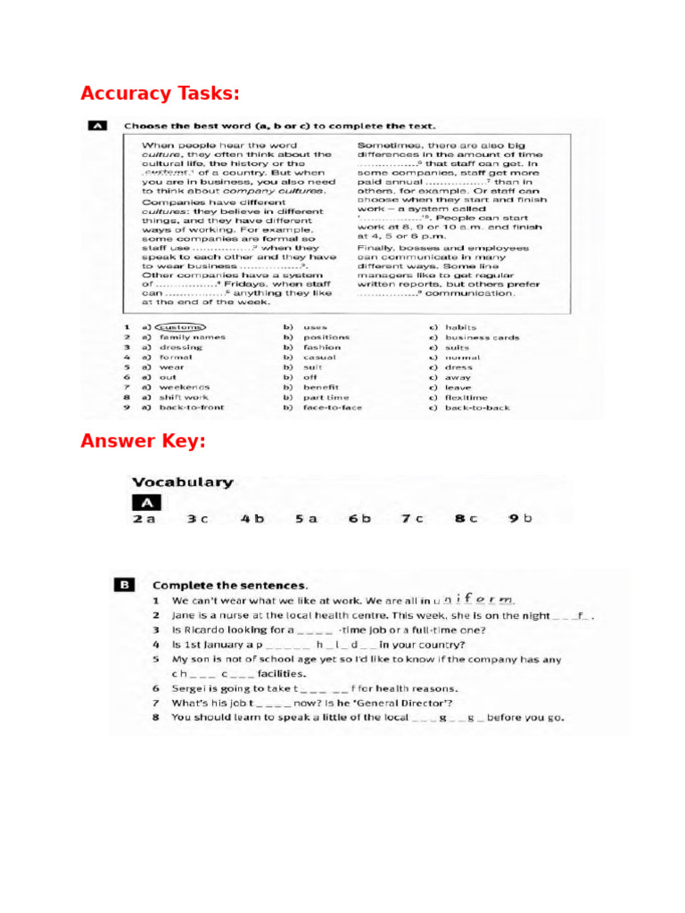 Unit 11 (Cultures) | PDF