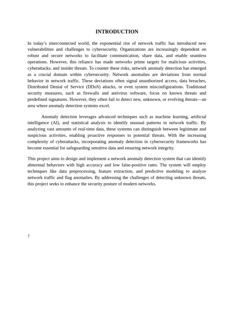 Network Anomalies Detection - Cybersecurity | PDF | Security | Computer Security