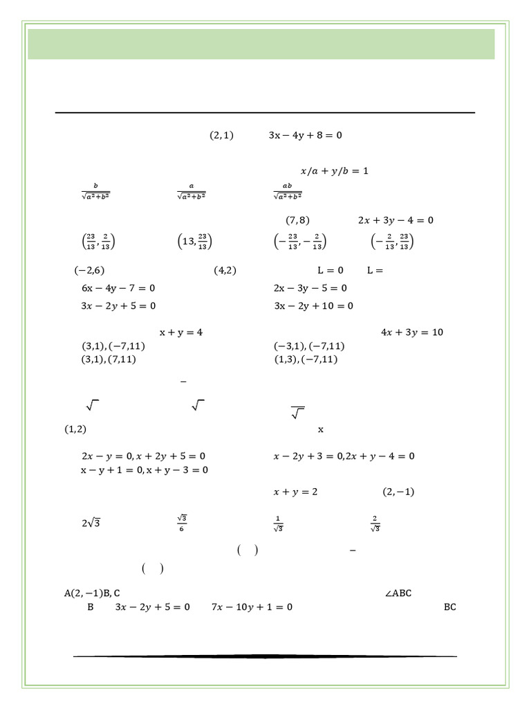 MPS-9 (Straight Lines) | PDF | Triangle | Geometry