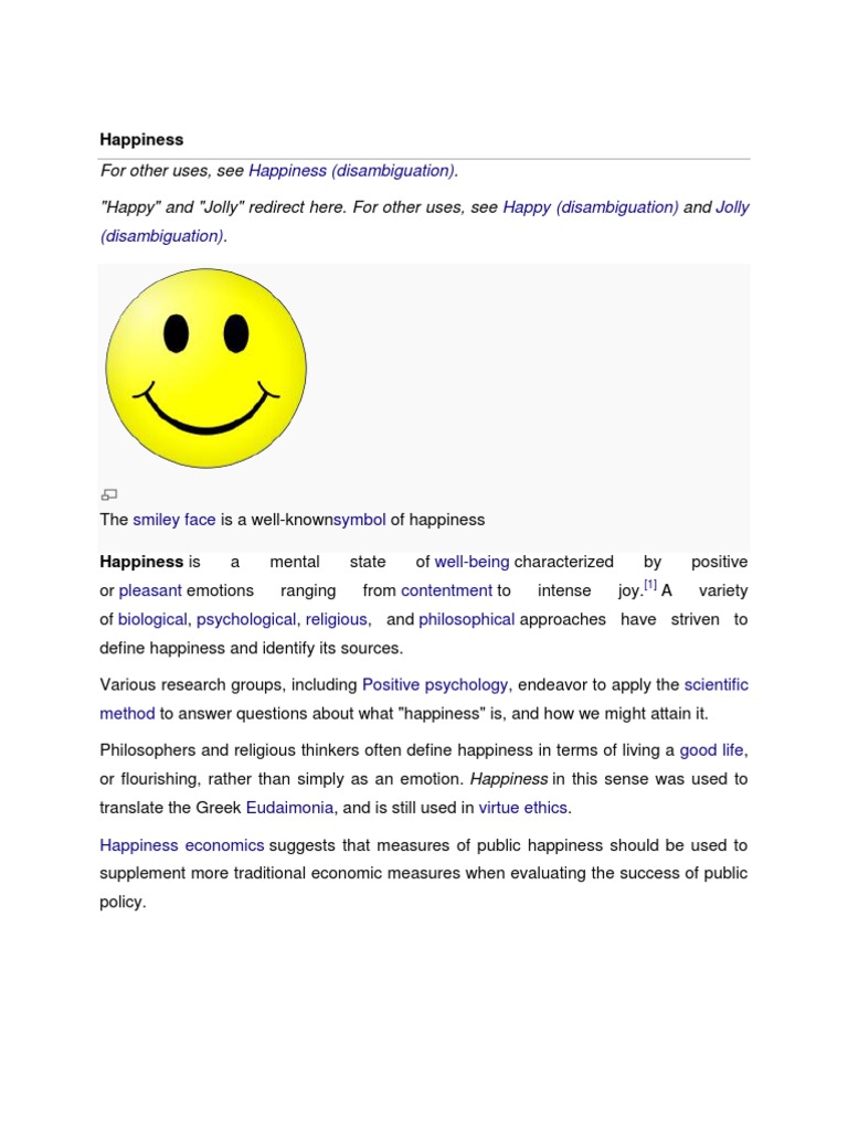 For Other Uses, See - "Happy" and "Jolly" Redirect Here. For Other Uses ...