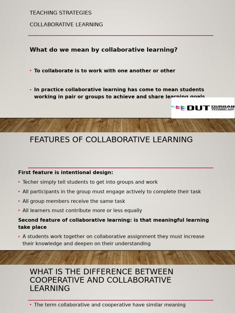Collaborative Learning Strategies Explained | PDF | Learning ...