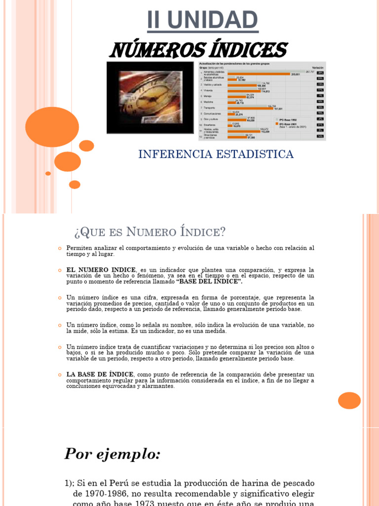 Números Índices en Inferencia Estadística | PDF | Comportamiento ...