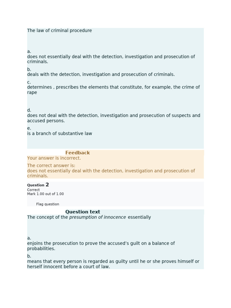 The Law of Criminal Procedure Memo | PDF | Bail | Prosecutor