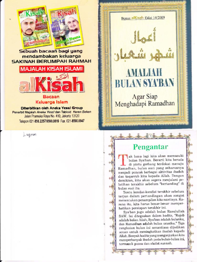 Kapan Bulan Sya'ban dan Syaban | PDF