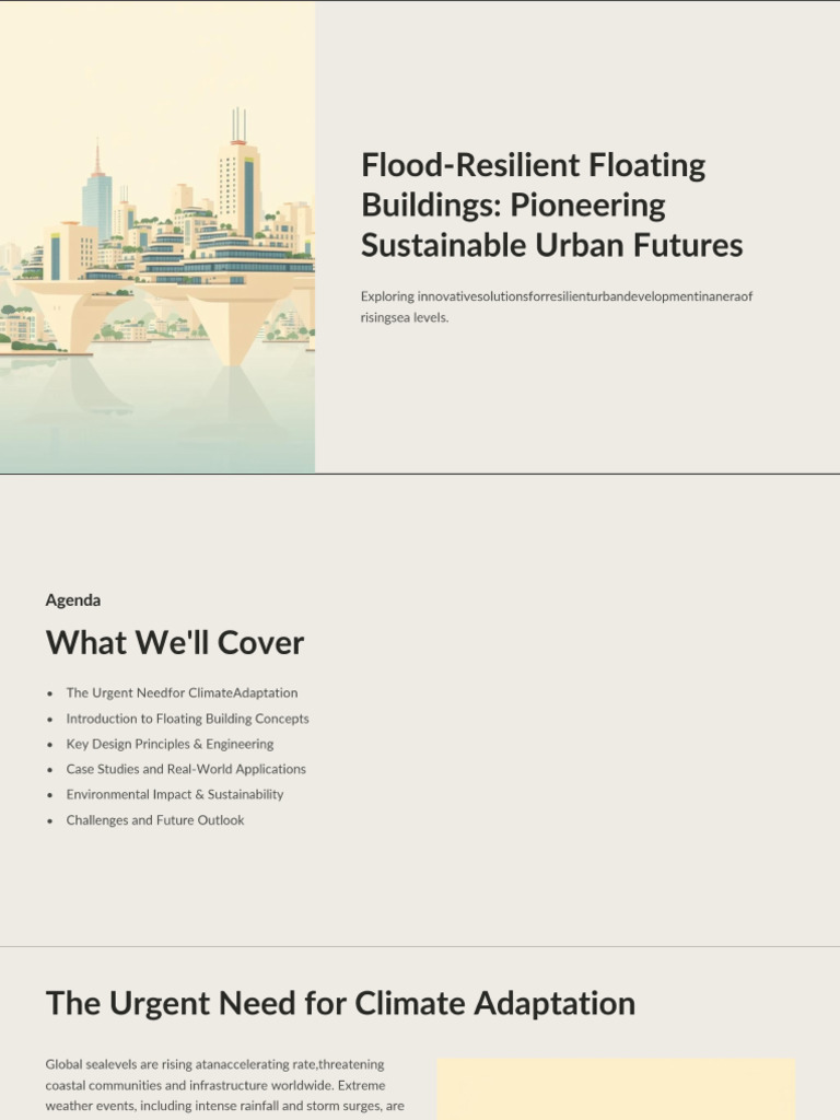 Flood Resilient Floating Buildings Pioneering Sustainable Urban Futures ...