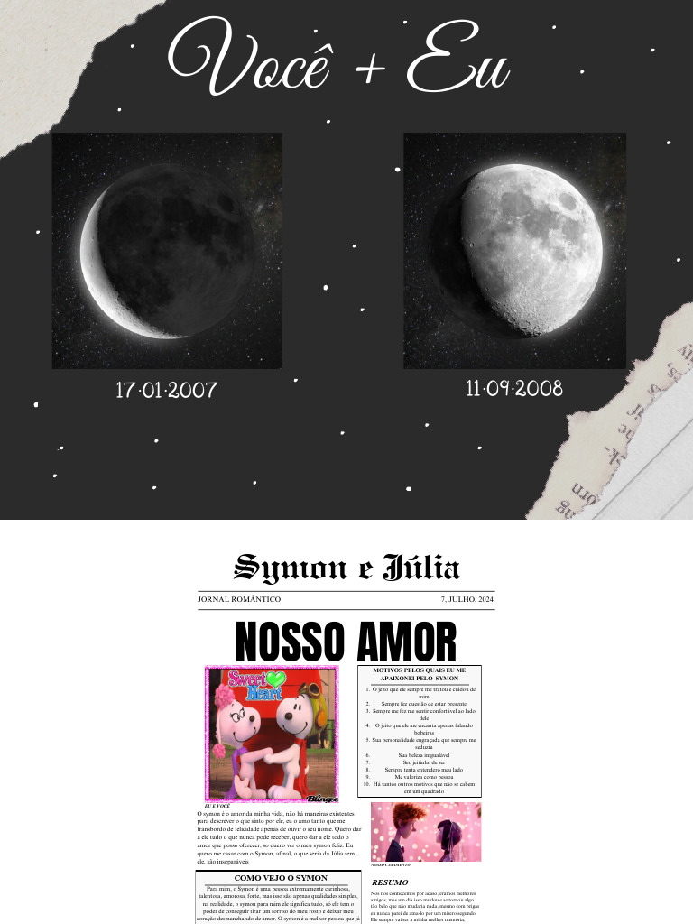 Declaração de Amor de Júlia a Symon | PDF | Amor | Pensamento