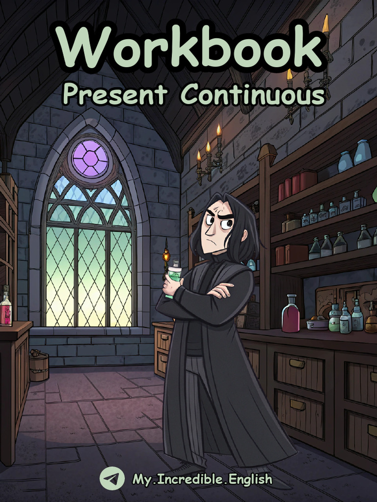 Present Continuous Grammar Workbook | PDF | Harry Potter | J. K. Rowling
