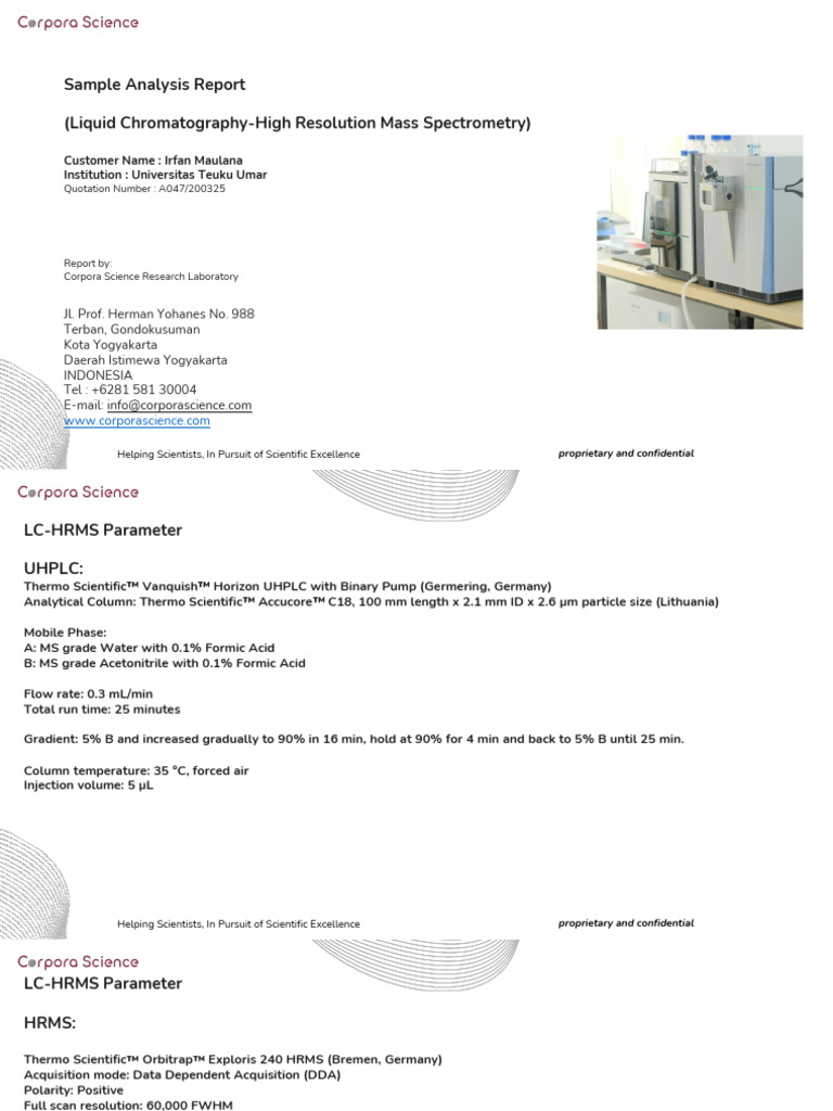 Hasil Pengujian Sampel Ambergris _ Irfan Maulana | PDF | High ...