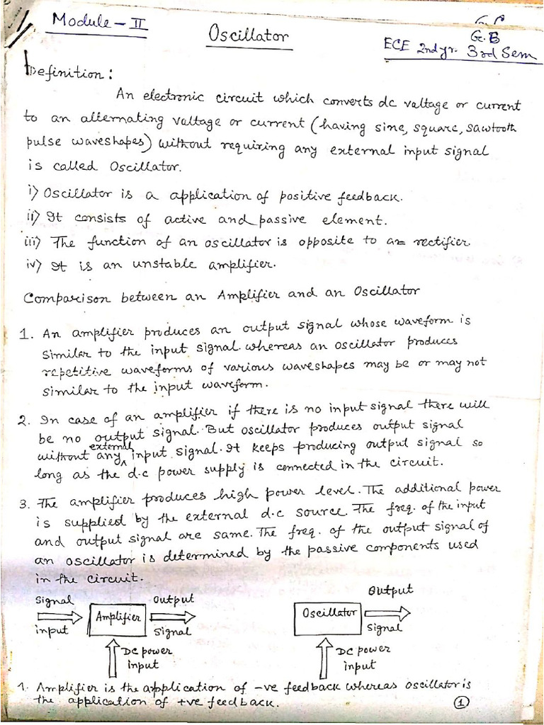 Oscillator | PDF
