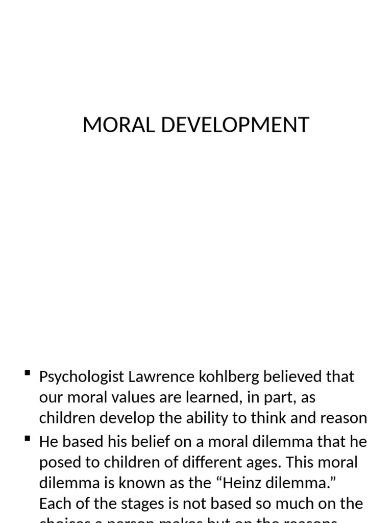 Moral Development | PDF
