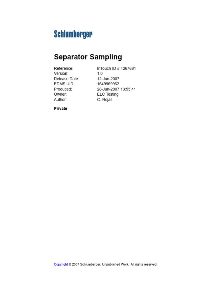 Separator-Sampling 4267681 01 | PDF