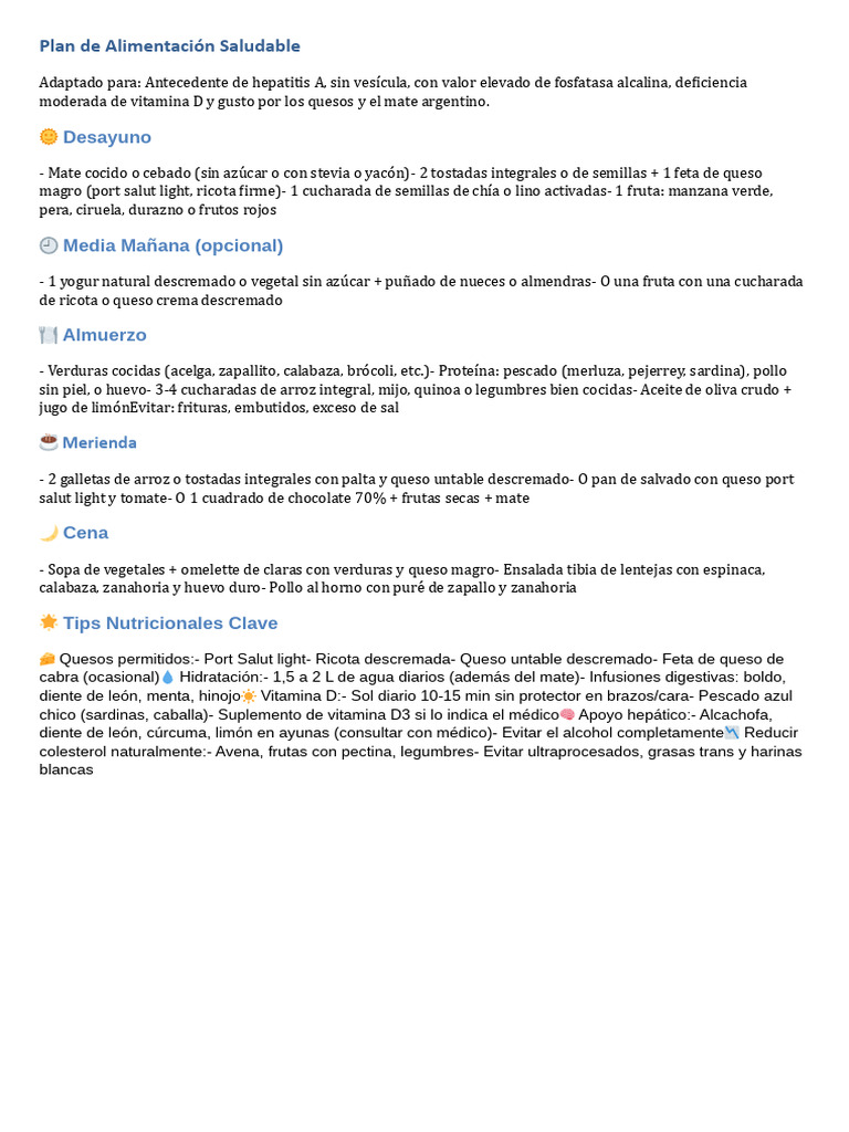 Plan Alimentacion Saludable Ale - Docx 20250718 210348 0000 | PDF