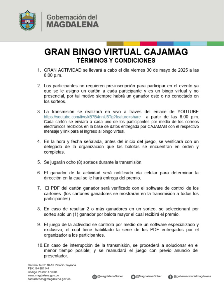 Bingo Cajamag | PDF | Informática