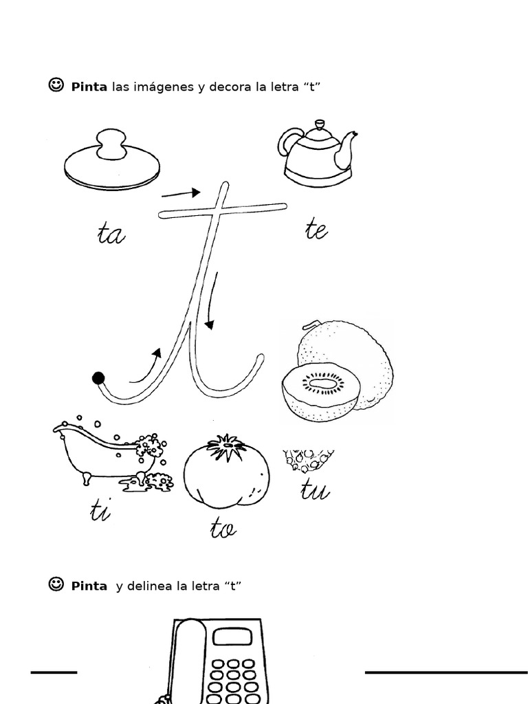 Actividades Creativas con la Letra T | PDF