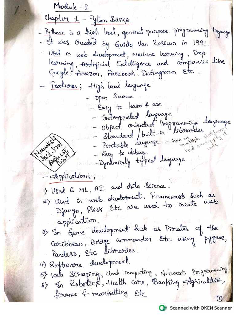 Module 1 Notes - HW Final 1 | PDF