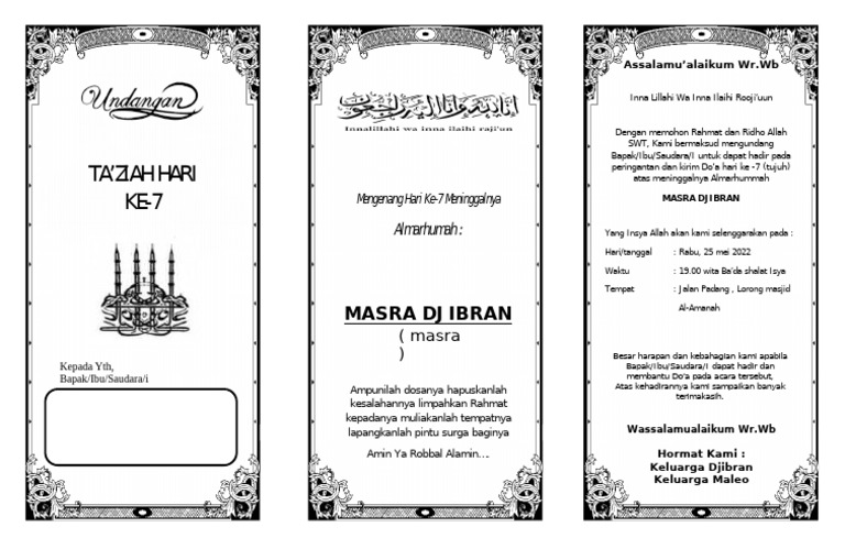 Model Undangan Seri 3 Akad Nikah (1) | PDF