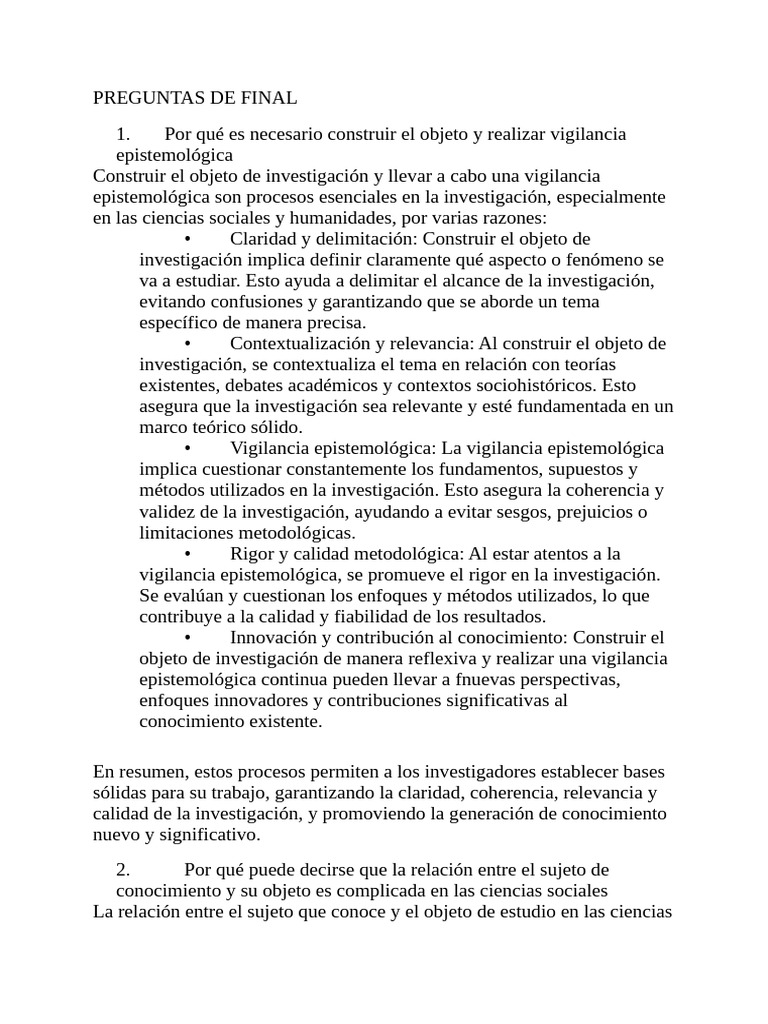 PREGUNTAS DE FINAL comu 3 (2) | PDF | Discurso | Epistemología