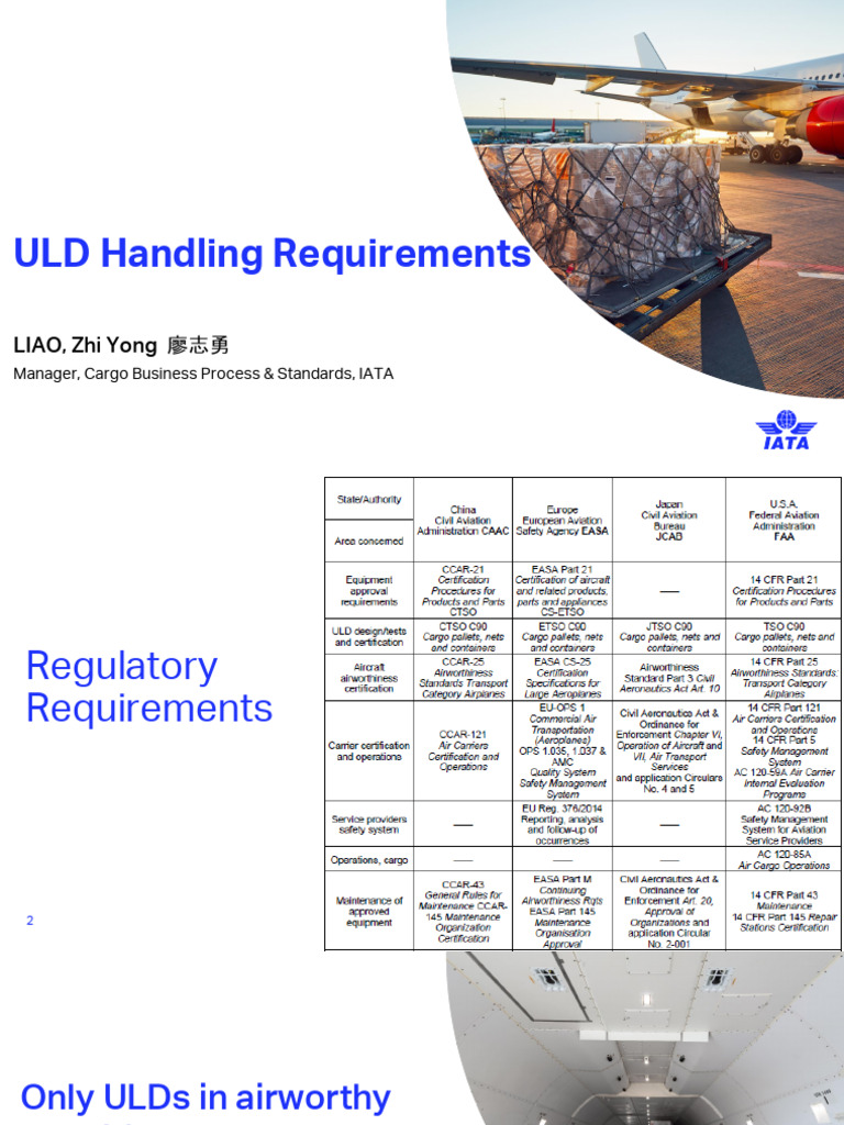 ULD Handling Requirements Overview | PDF