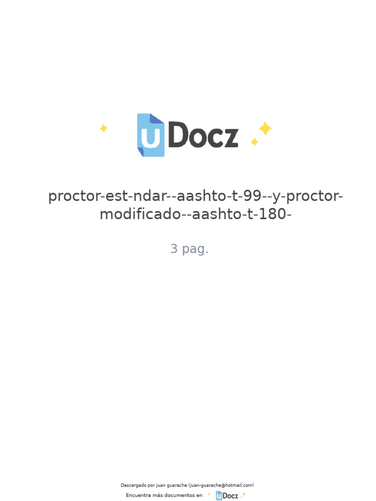 Proctor Est Ndar Aashto T 99 y Proctor Modificado Aashto T 180 14999 ...