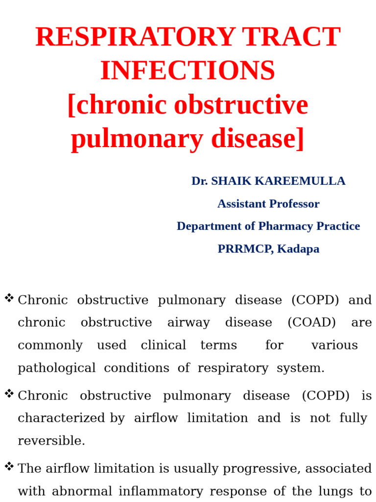 Chronic Obstructive Pulmonary Disease | PDF | Chronic Obstructive Pulmonary Disease | Lung