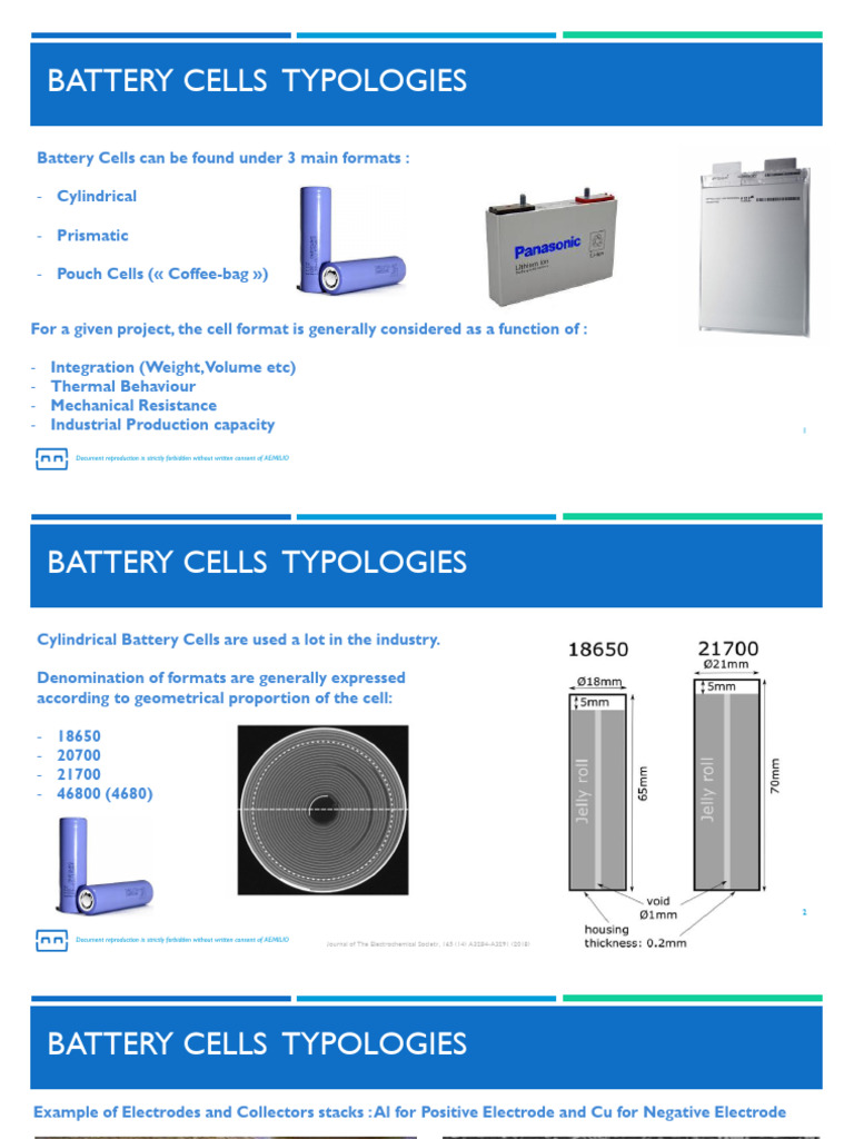 Battery Cell Format Overview | PDF