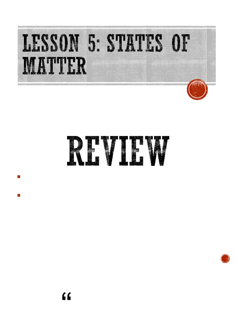 Understanding States of Matter | PDF