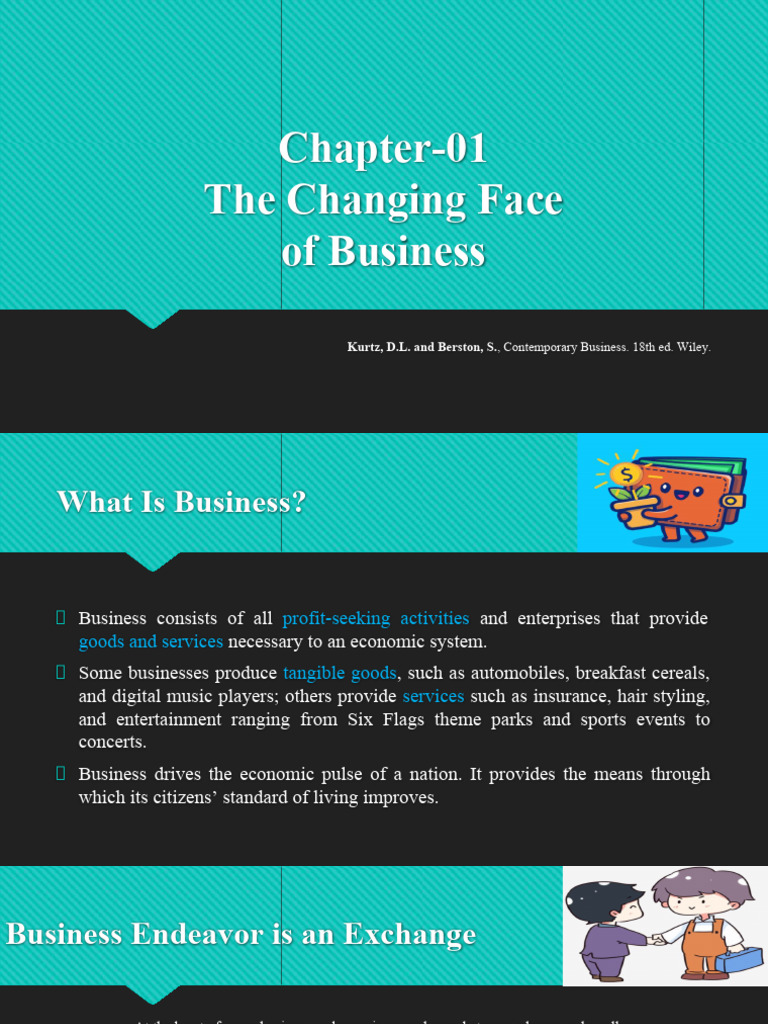 Chapter-01 - The Changing Face of Business | PDF | Shareholders ...