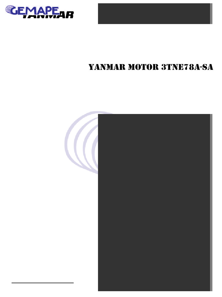 Yanmar 3TNE78A Parts Catalog Guide | PDF | Valve | Engines