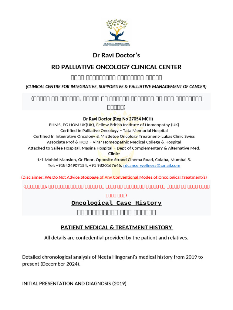 DR Ravi DT 23rd Dec 2024 Neeta Summary | PDF | Urinary Tract Infection | Chronic Kidney Disease