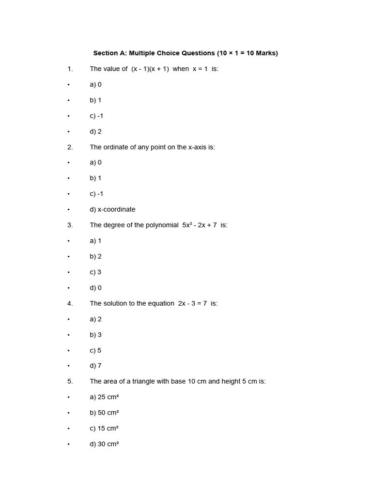 Math's questions | PDF | Area | Elementary Geometry