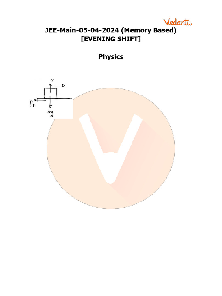JEE Main 2024 (April 5 Shift 2) Question Paper With Solutions (PDF ...