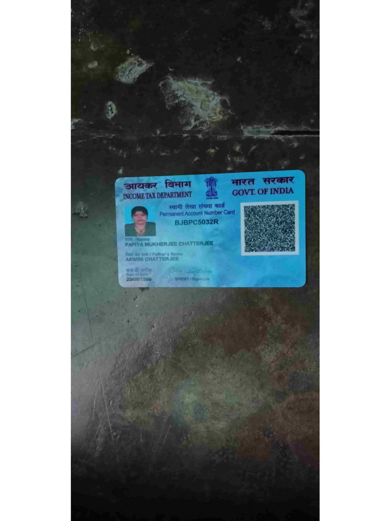 Pan Card Papiya Chaterjee | PDF