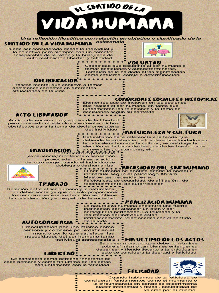 Infografía sobre el sentido de la vida | PDF | Felicidad | Libertad