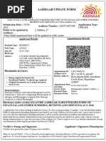 Sample Aadhaar Template | PDF