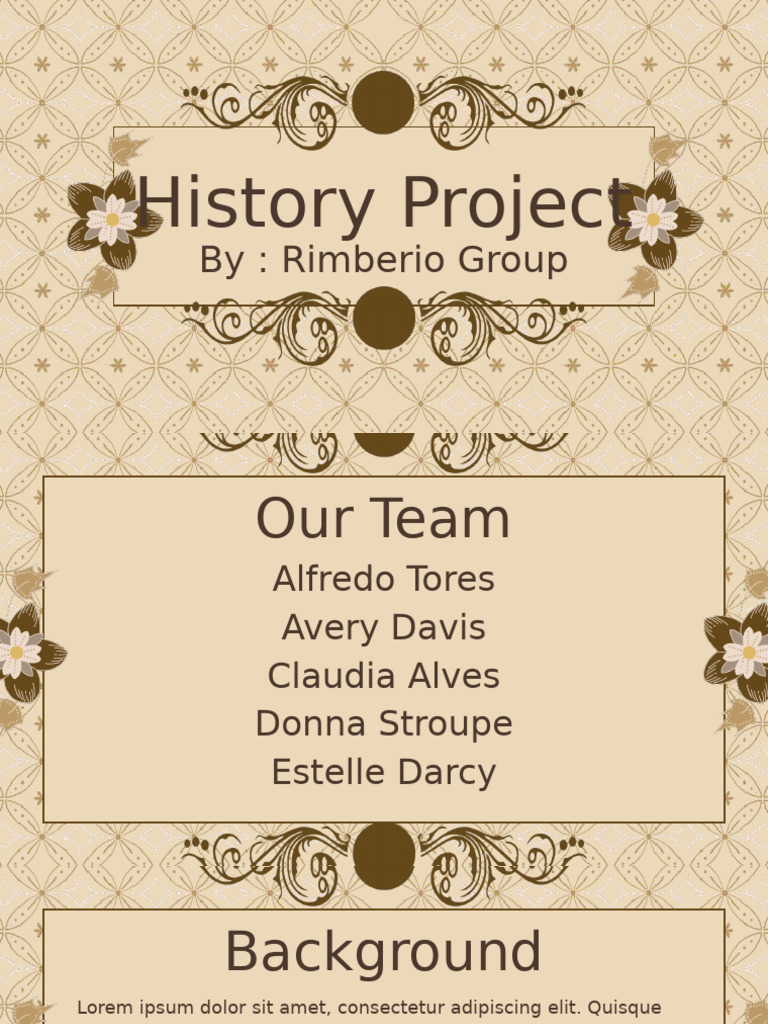 Beige Brown Simple Vintage Illustrative History Project Presentation | PDF
