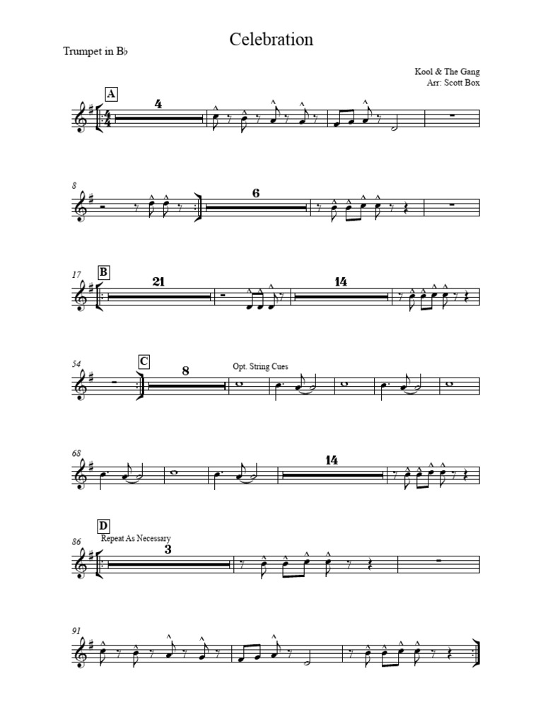 Celebration Trumpet in BB | PDF