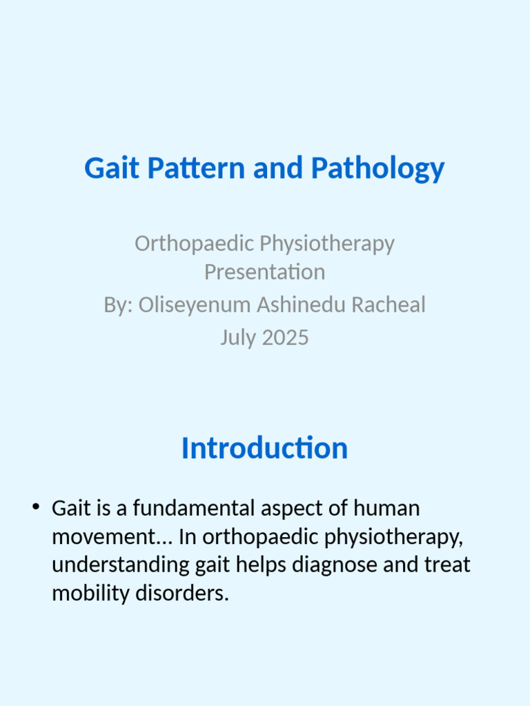 Understanding Human Gait Patterns | PDF | Musculoskeletal System