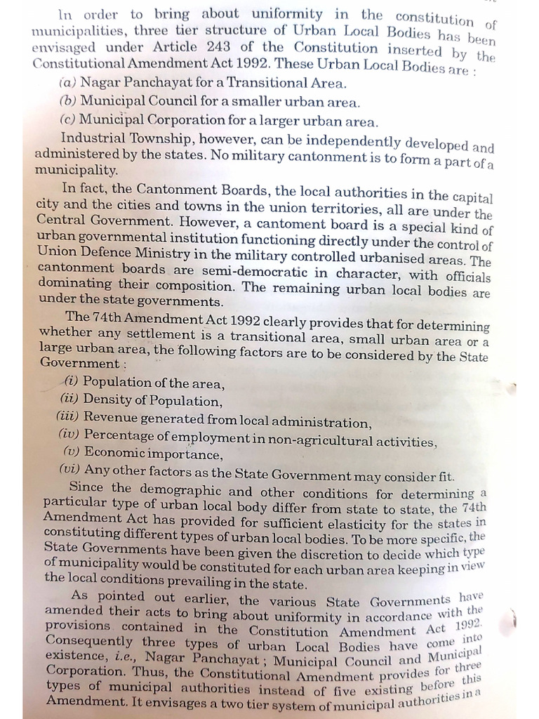 Introduction To Municipalities | PDF