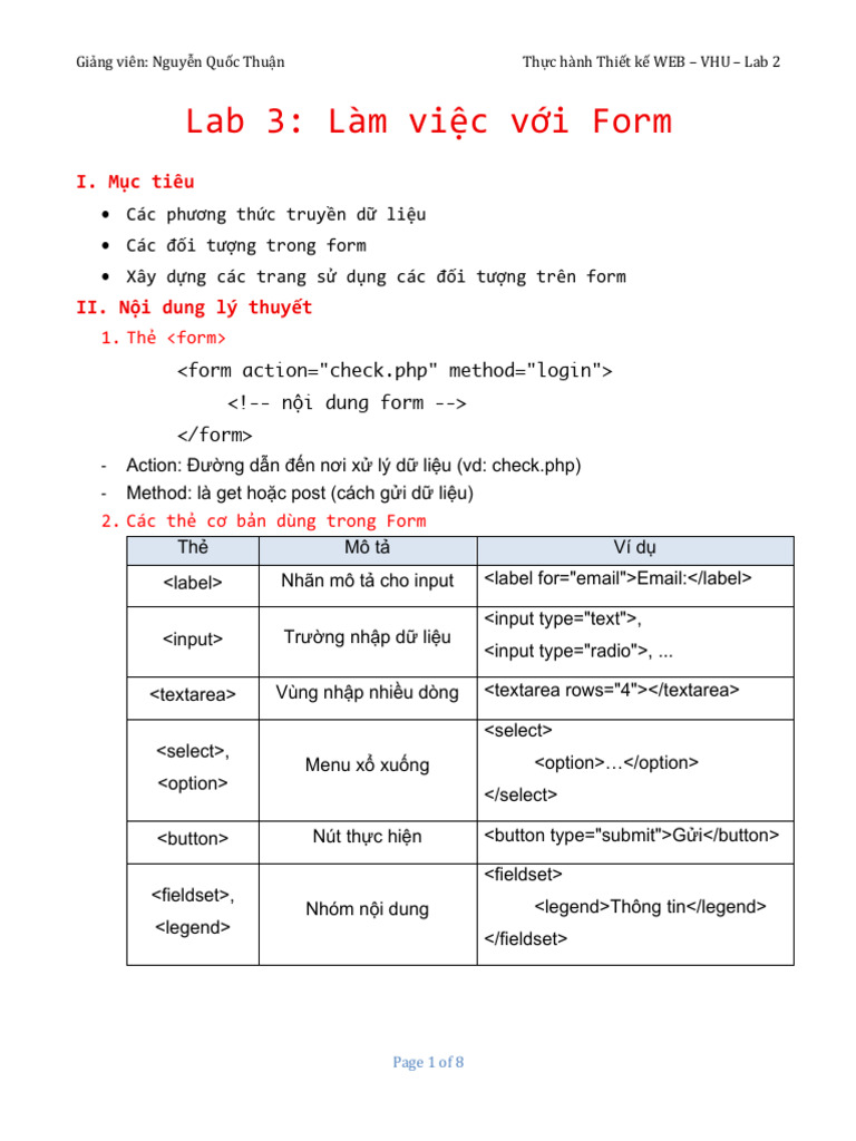 LAB 3 Thuc Hanh Thiet Ke WEB 2 | PDF
