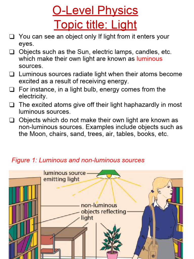 O-Level Physics: Light Concepts Explained | PDF | Refraction | Light