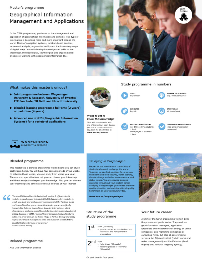 Wageningen University Research MSC GIMA | PDF | Geographic Information ...