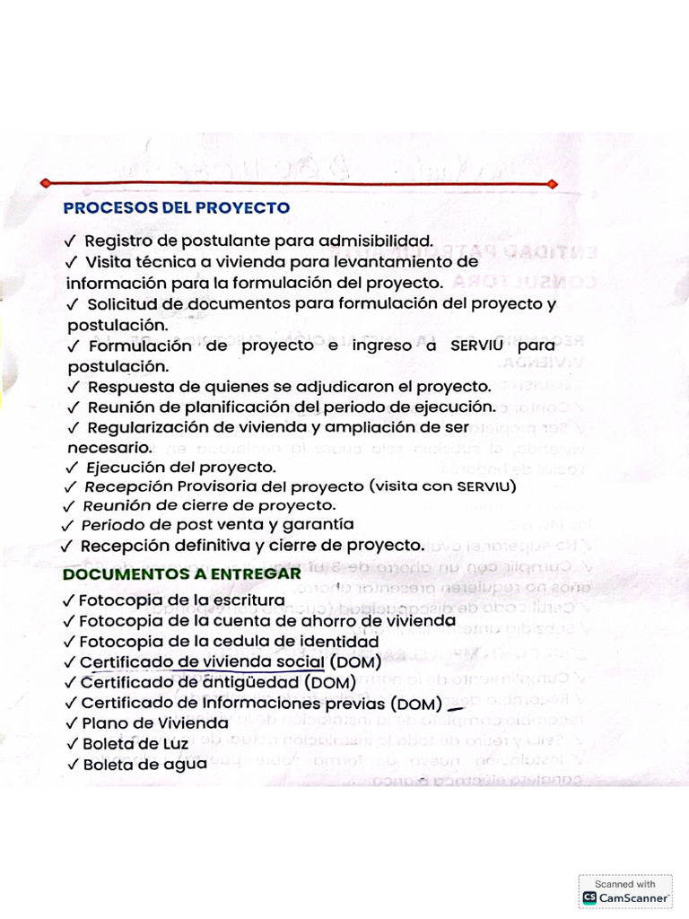 Documentos para Admisibilidad Proyectos Luz | PDF