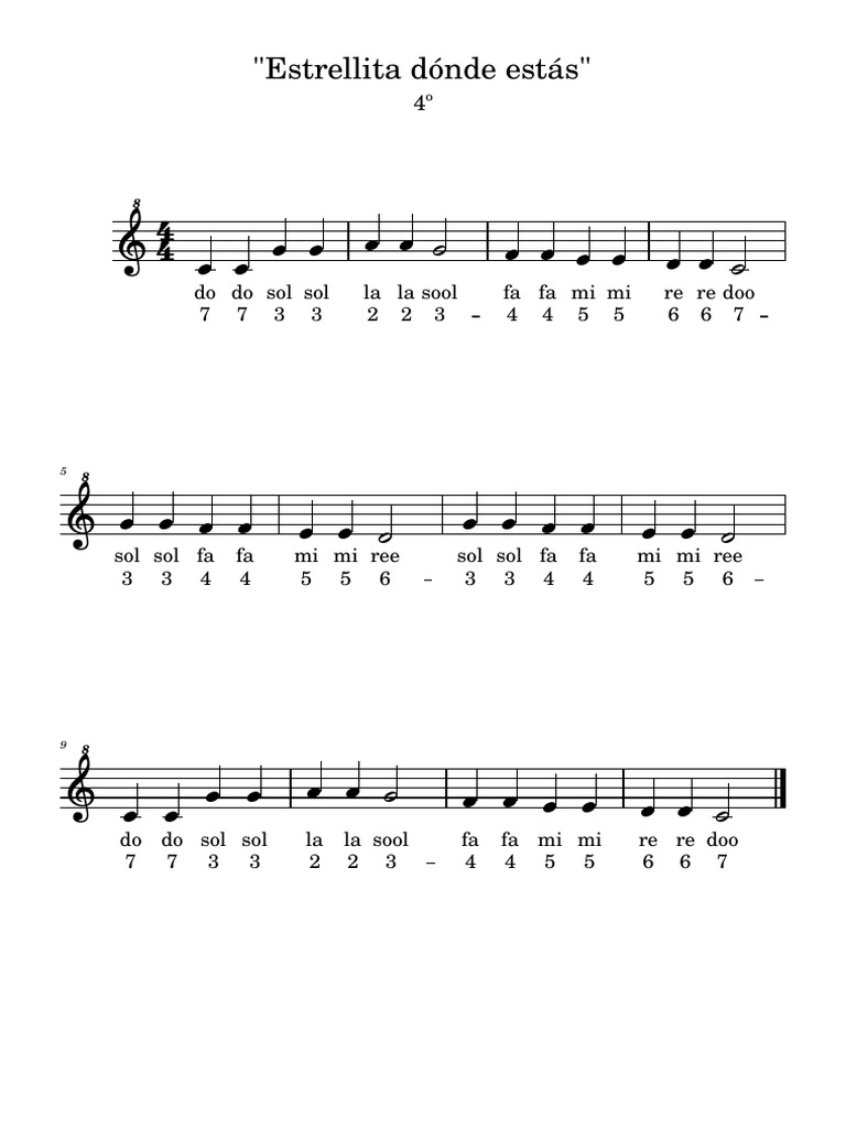 Estrellita Dnde Ests | PDF