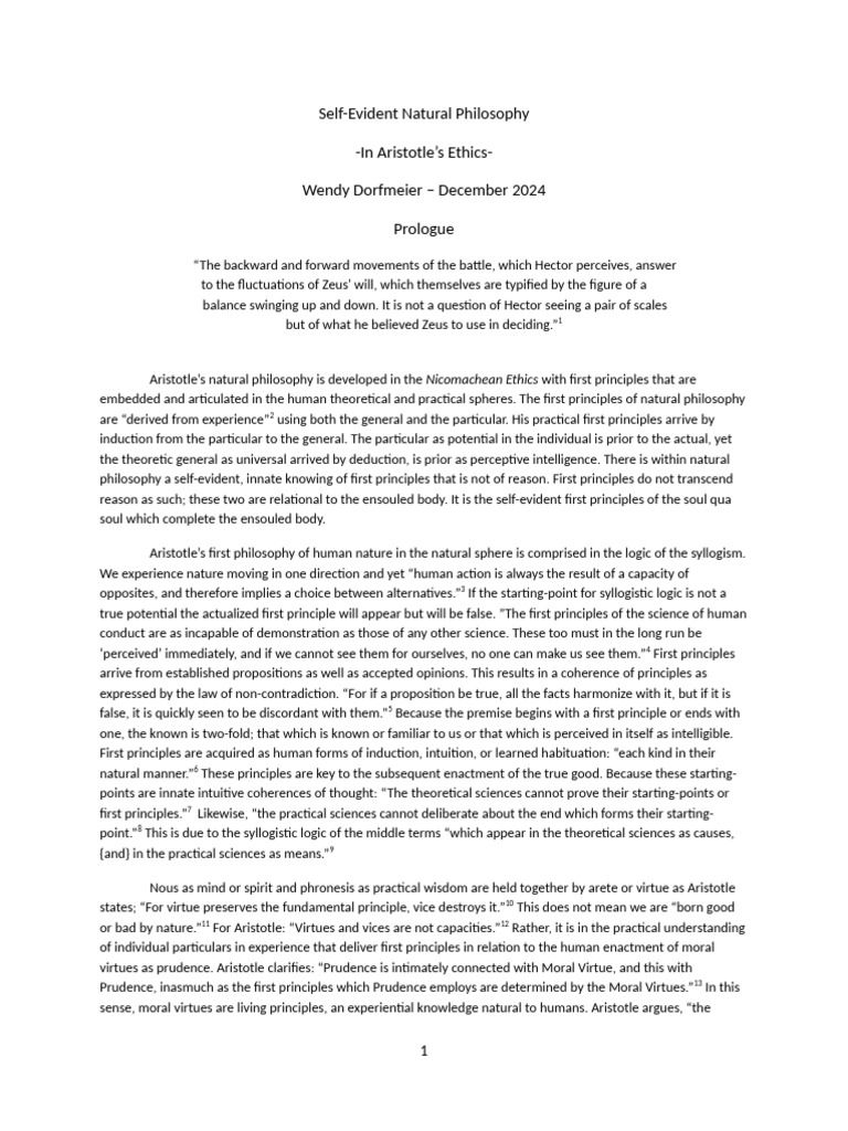 Self Evident Natural Philosophy | PDF | Reason | Soul