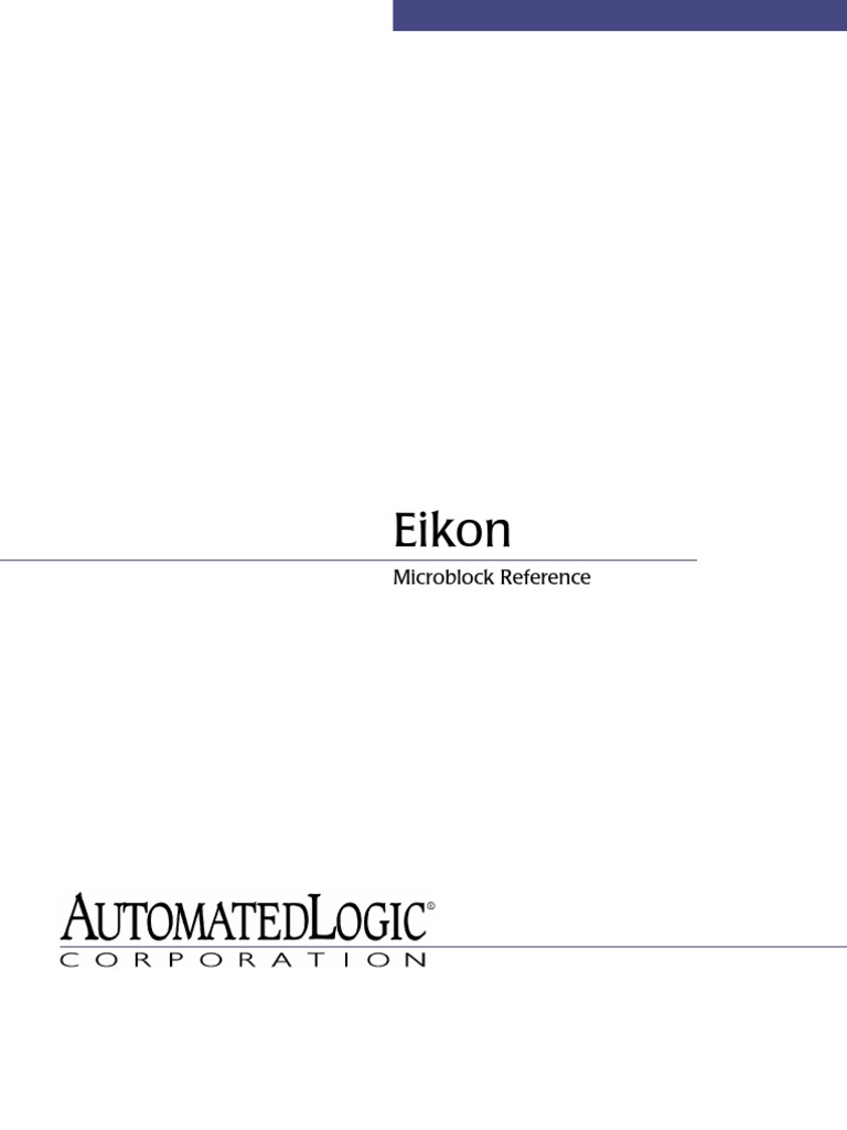 Eikon 3.02 Microblock Reference | PDF | Parameter (Computer Programming ...