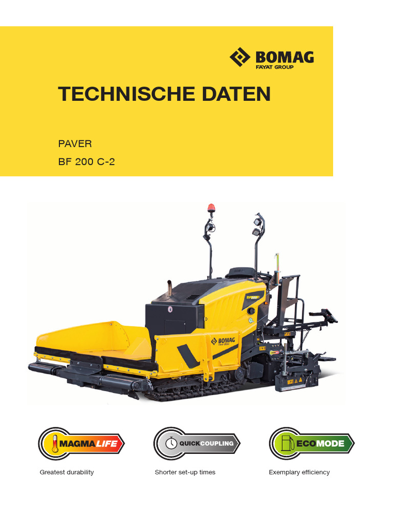 Datasheet BF200C PRE89007010 SA04 | PDF | Tractor | Mechanical Engineering