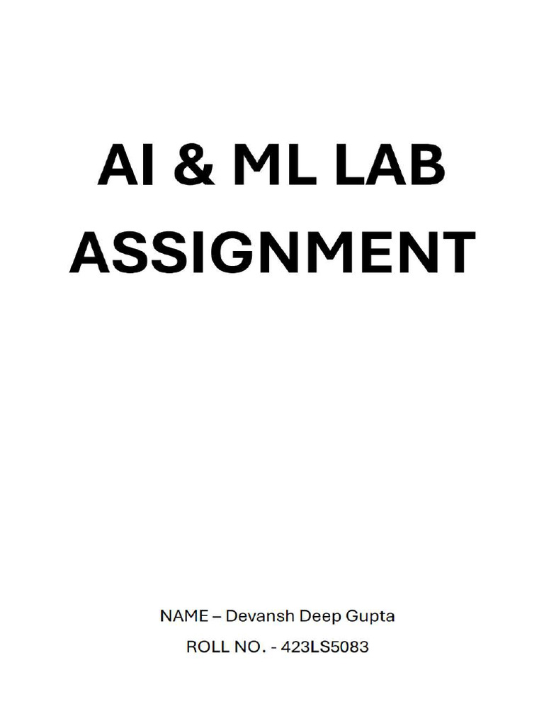 Devansh Deep Gupta LS5083 Life Science | PDF