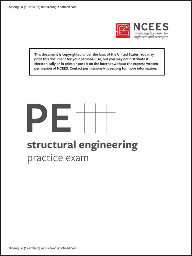 PE Structural Engineering Practice Exam | PDF | Beam (Structure) | Truss