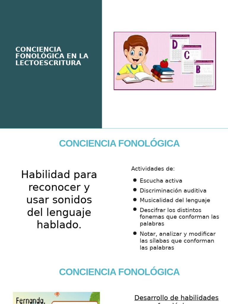 Conciencia Fonológica en Niños | PDF | Fonología | Ciencia cognitiva