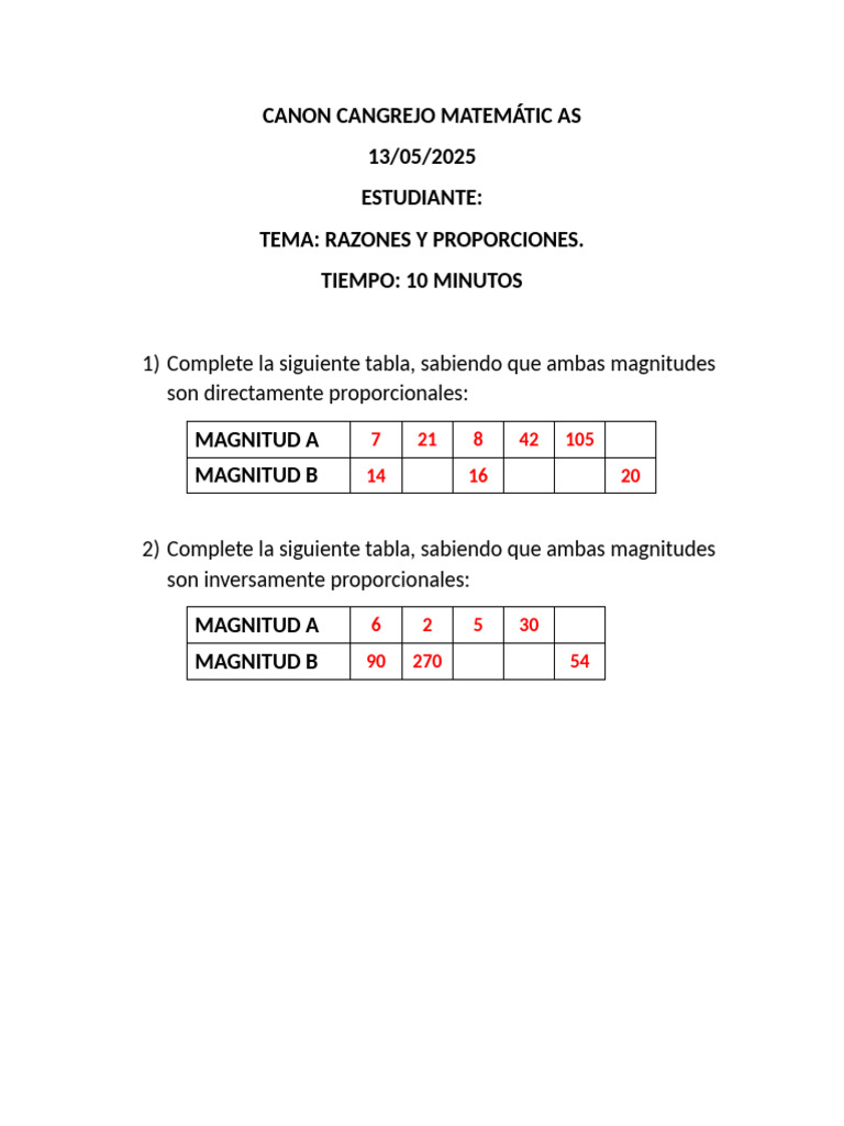 Canon Cangrejo Matemátic As 13 - 05 | PDF